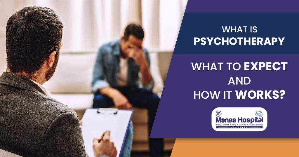 Which are the different types of psychotherapy provided by health experts?