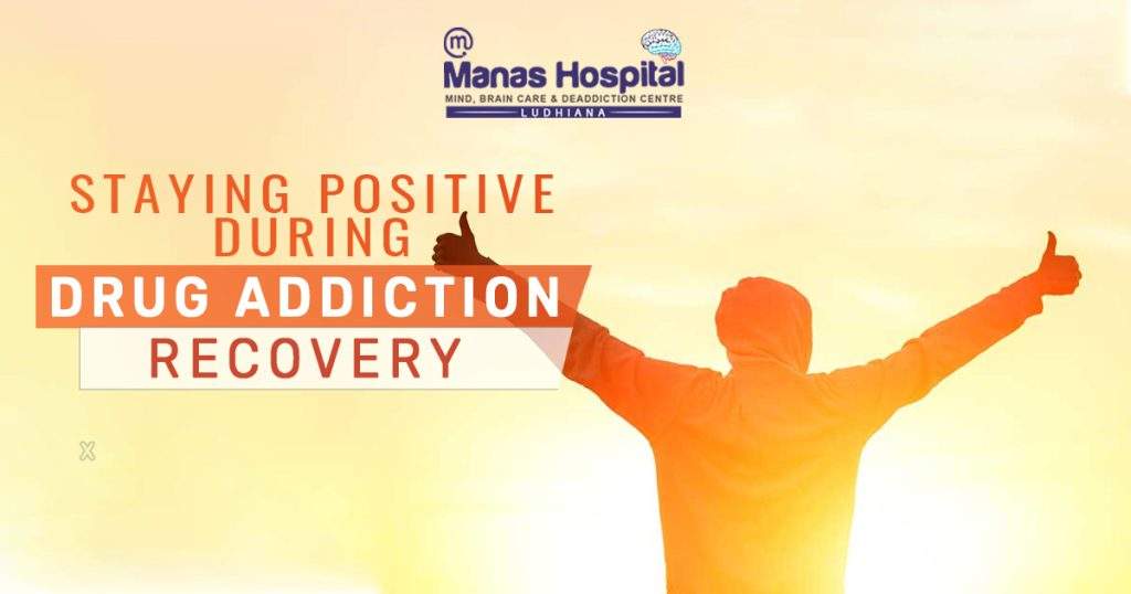 What are the top tips for staying positive during drug addiction recovery?